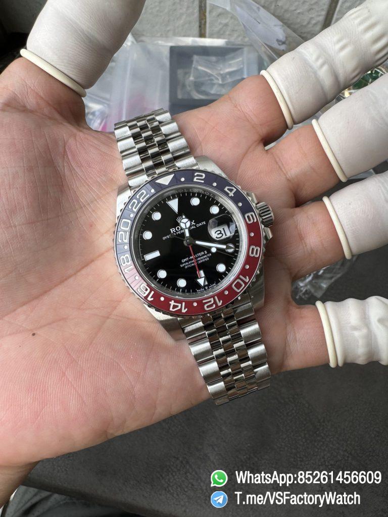 VSF GMT-Master II Pepsi 126710BLRO 904L Steel Blue & Red Bezel Jubilee ...