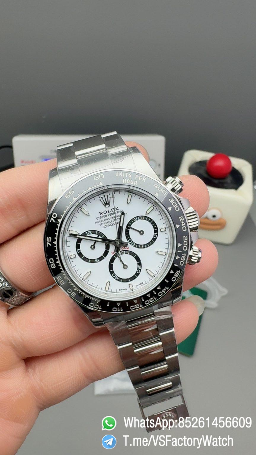 VS Factory Daytona Panda 126500 Gain Weight 185g White Dial Luminos ...