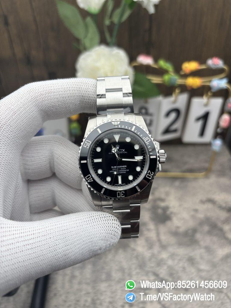 VSF Submariner No Date Sub 114060 40mm Black Dial Black Ceramic Bezel ...