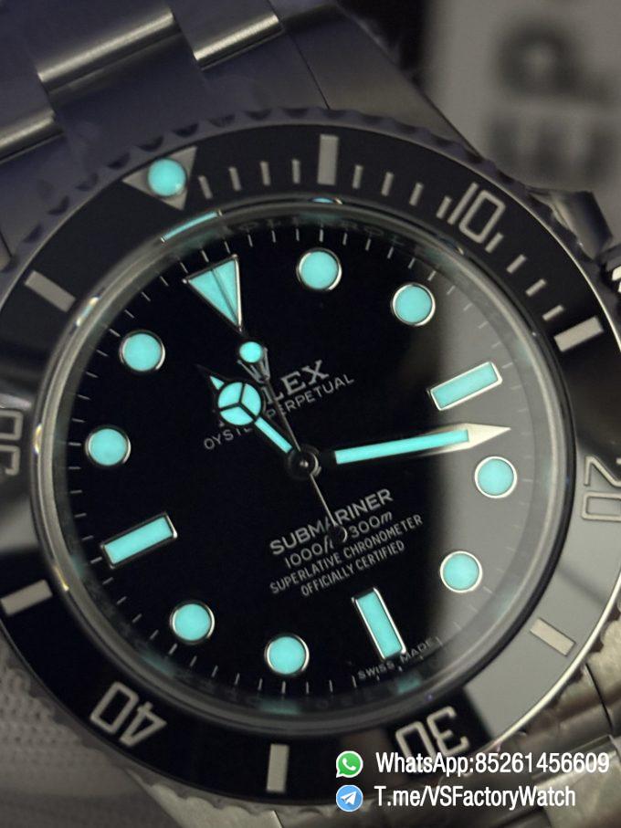 VSF Submariner No Date Sub 114060 40mm Black Dial Black Ceramic Bezel ...