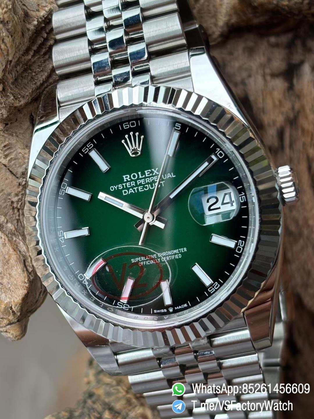 VSF Watches 2026 VSF Rolex DateJust 41 Green Ombré Dial Ref 126334 V2 ...